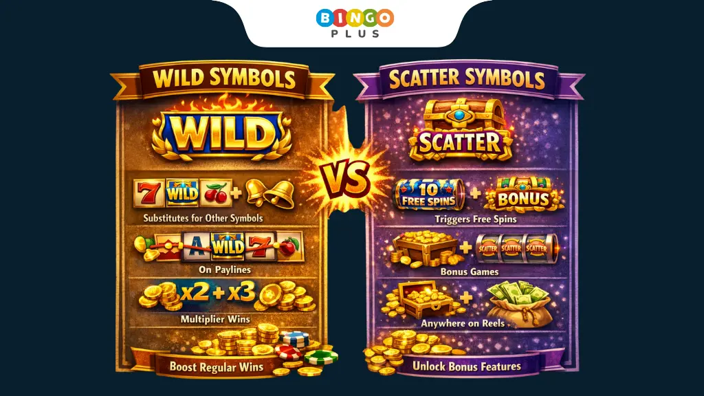 What is Scatter and Wild Symbols in Online Slot Machines – BingoPlus